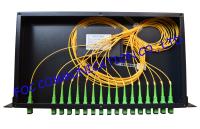 China Low PDL Rack Mount Fiber Plc Splitter Ftth / Passive Optical Splitter for sale