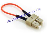 China 3.0mm Multimode Fiber Optic Patch Cord Loopback SC Low Insertion Loss 0.3dB for FTTX for sale