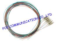 China 12 Color Multimode LC UPC Fiber Optic Pigtail 0.9mm for ODF Patch Panel for sale