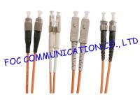 China Multimode Fiber Optic Patch Cord FC LC SC ST OM1 OM2 OM3 OM4 for sale