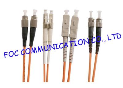 China Multimode Fiber Optic Patch Cord FC LC SC ST OM1 OM2 OM3 OM4 for sale