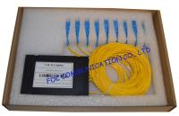 China Corning Fiber Optical PLC Splitter 1x16 Planar Lightwave Circuit 1260-1650nm for sale