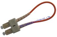 China SC UPC Fiber Optic Loopback Tester Cable Low Insertion Loss 0.3dB OM3 10G for sale