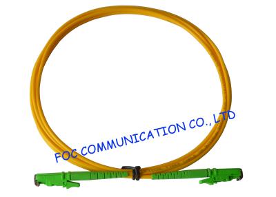 China E2000 Fiber Optic Patch Cord SM G.652D Fiber Simplex 3.0mm For Telecom Networks for sale
