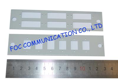 China SC Fiber Optic Adapter Plate 6 Pack Simplex Duplex for ODF Patch Panel 1U for sale