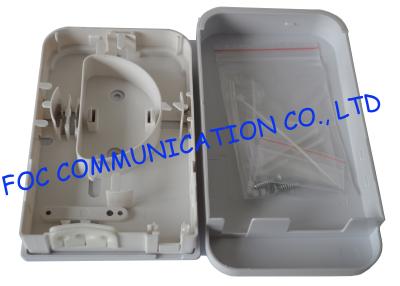 China Plastic Fiber Optic Terminal Box Wall Mount 205x115x35mm 3 Cable Ports FTTH for sale