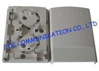 China Flame Retardant Fiber Optic Termination Box 2 Ports FTTH 120x90mm for sale
