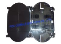 China ABS Plastic Fiber Optic Patch Panel Splice Tray 24 Port Black ODF for sale
