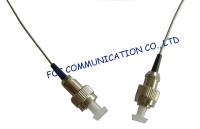 China FC UPC 0.9mm Fiber Optic Patch Cord Stainless Steel Tube Soft Armored Patch Cord for sale