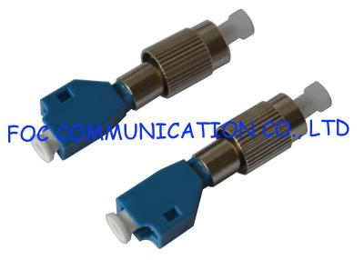 China FC Male to LC Female Hybrid Fiber Optic Adapter Simplex Low Insertion Loss 0.2dB Telecom for sale