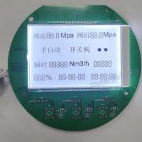 China FSTN 7 Segment LCD Display Module with HT1623 Driver IC - 95.85x90.55mm Outline, White LED Backlight for sale