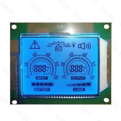 China 3.3V-5V 7 Segment TN LCD Display Module with Blue Backlight HT1621 COB - 66x56x10.2mm Size for sale