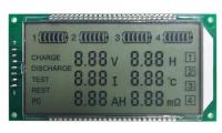 China Custom 7 Segment LCD Display Module HT1621 TN Positive Blue Backlight for sale