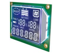 China PIN Connect 7 Segment LCD Display 78.6x60mm BTN Negative White Digits HT1621 Driver 5.0V for sale