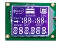 China PIN Connect 7 Segment LCD Display 78.6x60mm BTN Negative White Digits HT1621 Driver 5.0V for sale