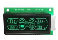 China Negative Transmissive VA LCD Display 53.5×18.9mm Viewing Area HT1621 Driver RGB LED Backlight 5V for sale