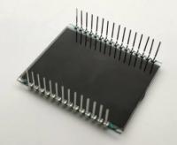 China Small Size VA LCD Display 39x46mm with 3 Line 4 Digits Black Segment Screen and 30-Pin Interface for sale