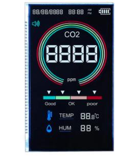 China VA LCD Screen 5V 4-Digit Seven Segment Display 55.5x97.5mm with 37-Pin Connector for sale