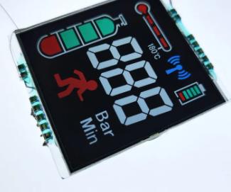 China VA Negative Transmissive 3 Digit LCD Display Module 3.3V 14PIN 42.0x47.6mm Viewing Area for sale
