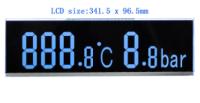 China Bar Type VA LCD Display with High Contrast Black Segment Screen / RGB Color for sale