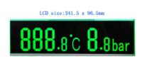 China Bar Type VA LCD Display with High Contrast Black Segment Screen / RGB Color for sale