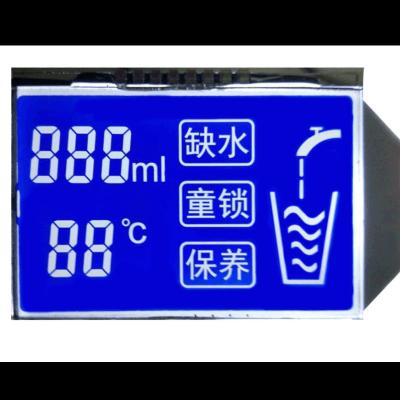 China 1.9 Inch STN Blue LCD Display 128x64 Resolution 3.0V 30PIN FPC 8-Bit Parallel Interface for sale