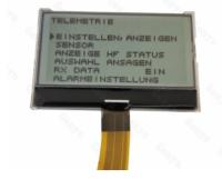 China 2.7 Inch 128x64 Graphic LCD Display 3.3V with 26PIN FPC - FSTN COG Blue Backlight 70.0×44.0mm for sale