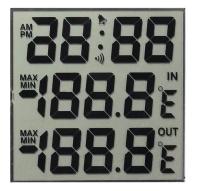 China TN 7 Segment Graphic LCD Module 35.8×36.75mm Viewing Area with 3-5V Operating Voltage for Industrial Applications for sale