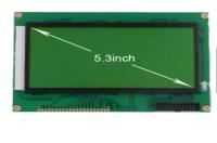 China 5.3 Inch Graphic LCD Display Module 240x128 Resolution STN Negative with 5V Operation and -10°C to +60°C Temperature Range for sale