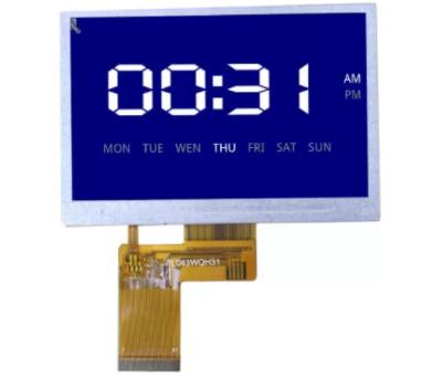 China 4.3 Inch 480×272 TFT LCD Resistive Touchscreen Panel with 24-bit RGB Interface and 220 Cd/m² Brightness for sale