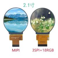 China IPS Round TFT LCD Display 128x128 Resolution 25.24mm Diameter SPI Interface ST7735P3 for sale