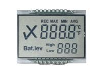 China TN Positive Reflective Monochrome LCD Display 34.0x26.0mm with 3.0V Operation and Custom Black Digits for sale