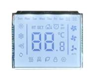 China Custom TN LCD Segment Display 77.6x60.0mm with White Backlight 4.5V 24-Pin Connector for sale