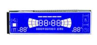 China Custom STN Segment LCD Display Screen Blue 30PIN 110x32mm for Cleaning Machine Industrial Control for sale