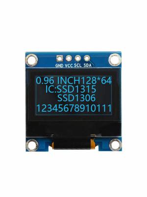 China SSD1309 OLED Display 1.54 Inch 128x64 Blue Screen with I2C Interface for Embedded Systems for sale