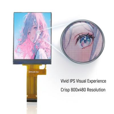 China 7 Inch TFT LCD Display 800x480 Resolution with LED Backlight, 3.3V Input and 50PIN FPC Connector for sale