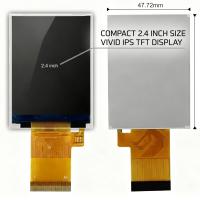 China 2.4 Inch IPS TFT LCD Display 240x320 Resolution with 350 Nit Brightness and MCU RGB Interface for sale