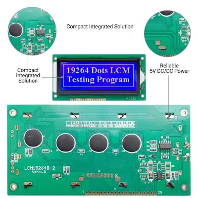 China 15.6 Inch Monochrome LCD Display 240x128 Dot Matrix with 5V DC/DC and Extended Temperature Range for sale