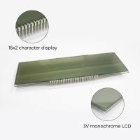 China 3.0V Monochrome LCD Display 16x2 Character Screen 170×57.6mm with ST7565R Driver IC for sale