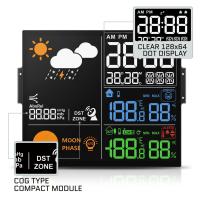 China 128x64 Dot Matrix Monochrome LCD Display 250cd/m² Brightness COG Type 3.0V Power for sale