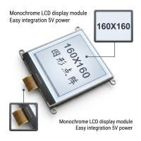 China 5V Monochrome LCD Display Screen 20x2 Character 160×160 Dots for Industrial Applications -20℃ to +70℃ Operation for sale
