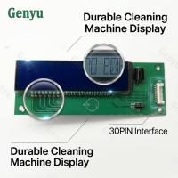 China Custom STN Segment LCD Display Screen Blue 30PIN 110x32mm for Cleaning Machine Industrial Control for sale