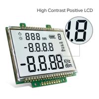 China Custom 7 Segment LCD Display Panel 83x76mm FSTN Module with 4.3V Operation and White LED Backlight for sale