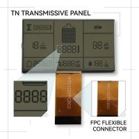 China 3.0V Custom LCD Panel 93x56mm TN Transmissive Display with FPC Connector for Segmented Alphanumeric Applications for sale