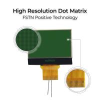 China Custom 128x128 DOTS FSTN LCD Display 51.9x57.38mm with 3.0V Power Supply and Transflective Technology for sale