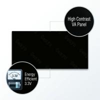 China 3.3V VA LCD Panel 105x51mm Viewing Area with 12 O'Clock Viewing Angle and 46-Pin Connector for sale