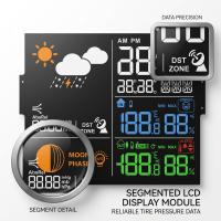 China VA Segmented LCD Display Black Screen Module 79x47x2mm for Car Tire Pressure Systems with 1/8 Duty Drive for sale