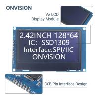 China Segmented VA LCD Display 78x71mm Black Panel White Backlight HT1623 COB PIN Module with 5.0V Operation for sale