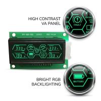 China Negative Transmissive VA LCD Display 53.5×18.9mm Viewing Area HT1621 Driver RGB LED Backlight 5V for sale