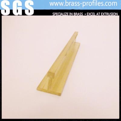 China Copper Extrusion T Sections for Furniture Decoration and Protection for sale